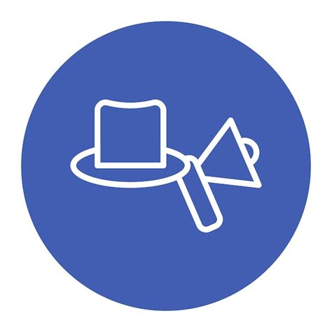 Imagen Vectorial De Icono De Black Hat PR Se Puede Usar Para La Agencia