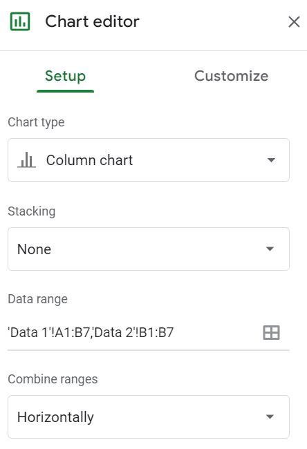 Chart Data From Another Sheet Or Multiple Sheets In Google Sheets