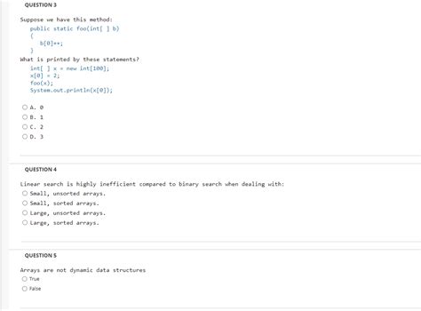 Solved Question Suppose We Have This Method Public Static Chegg