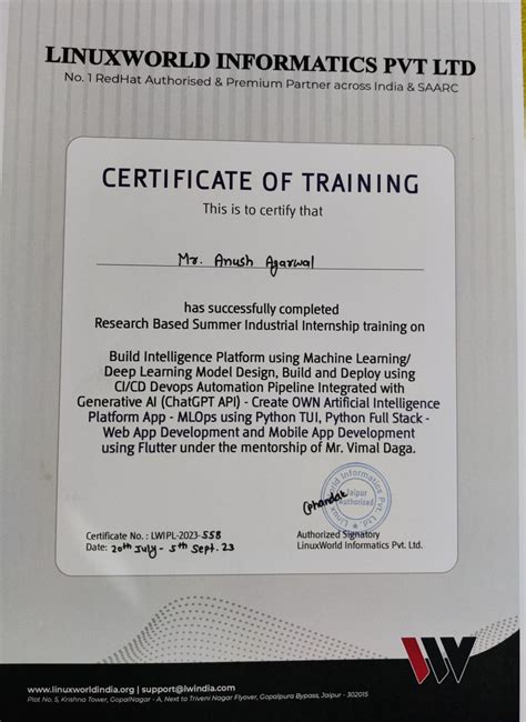 Anush Agrawal On Linkedin Summerinternship Aws Jenkins Ml Devops