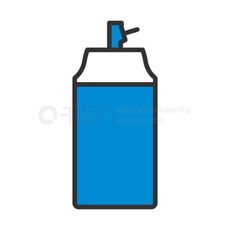 粗体背景油漆喷雾图标。可编辑的粗体轮廓与颜色填充设计。矢量图。模板免费下载eps格式1000像素编号69919377 千图网