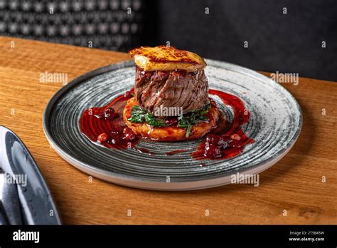 Tournedos Rossini With Foie Gras Fillet Mignon Steak Serving In The