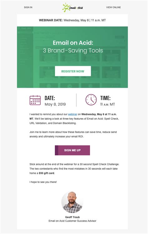 Webinar Invitation Email Template 5 Design Tips For A Great Webinar Invitation Email