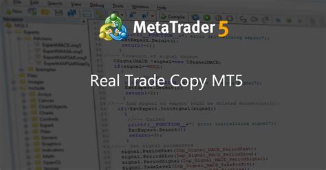 Free Download Of The Real Trade Copy Mt5 Library By Antekov For