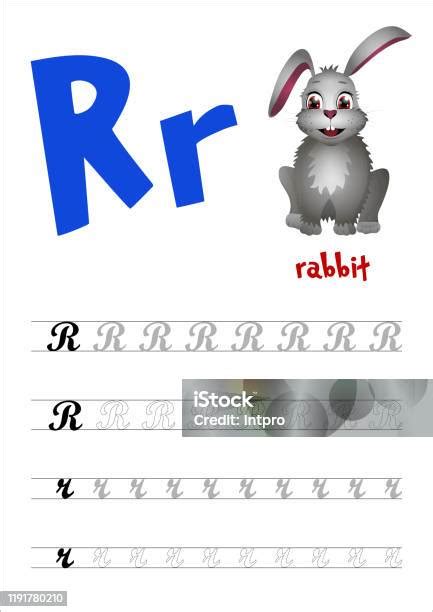 Conception Page De Mise En Page De Lalphabet Anglais Pour Enseigner Lécriture De La Lettre De