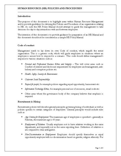 Hr Ethics Recruitment And Policies Studocu