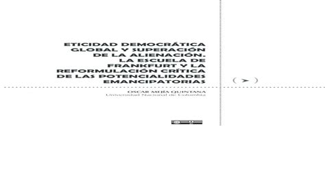 Pdf Eticidad DemocrÁtica La Escuela Dereflexión Sobre La Orientación