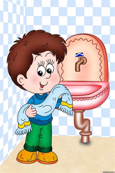 Клипарт дети умываются 47 фото