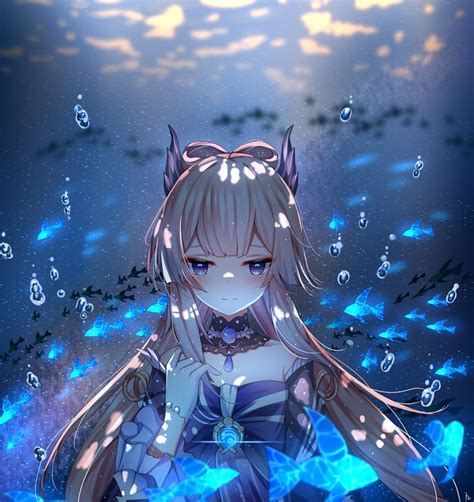 Sangonomiya Kokomi Genshin Impact Drawn By Dust Danbooru