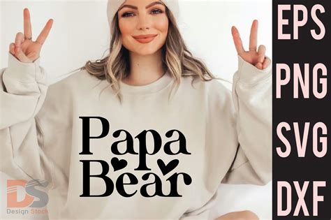 Papa Bear Svg Cut File Graphic By Design Stock · Creative Fabrica