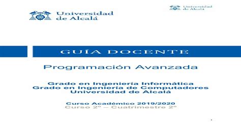 Grado En Ingeniería Informática Grado En Ingeniería De Y Las Técnicas De Programación