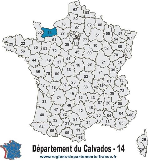 Département 14 Le Calvados Carte Région Localisation Et