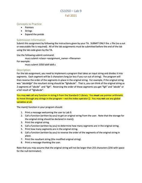 Solved Cs Lab Fall Concepts To Practice Chegg