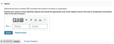 Solved Part C Determine The Force In Member Bc And State If