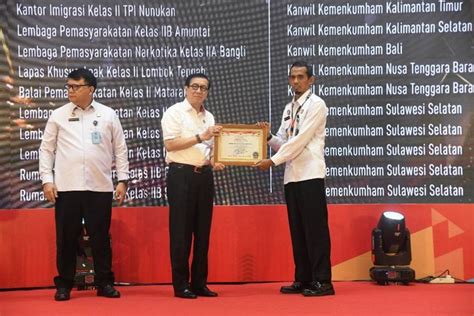 Lapas Palopo Kemenkumham Sulsel Sukses Raih Predikat Satker Wbk Tahun