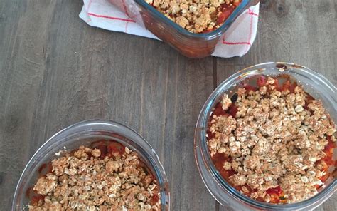 Crumble de légumes au chèvre sans beurre Rachel Cuisine