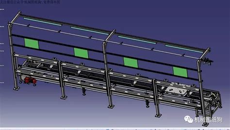 【非标数模】双层倍速链输送线3d模型图纸 Step格式solidworks 仿真秀干货文章