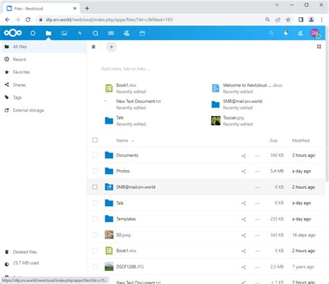 Ubuntu 22 04 LTS NextCloud Use External Storage Server World