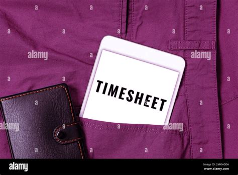 Conceptual Display Timesheet Business Concept Graphical Representation Of Period Time On Which