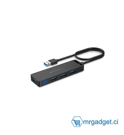 Vention Tgkbb Hub Usb Répartiteur Multi Ports Usb Ultra Fin