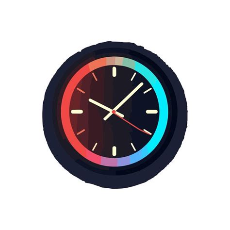 Premium Vector Simple Minimalist Icon Of Clock