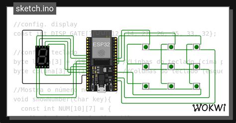 teclado manual wokwi esp32 stm32 arduino simulator