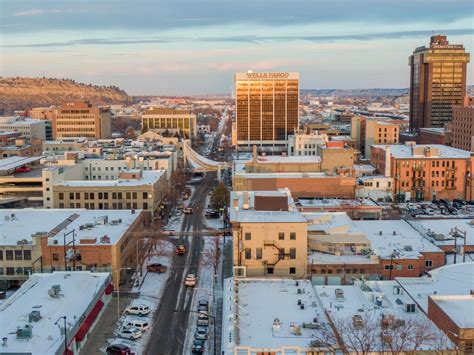 Billings Sunset After A Fresh Snowfall Rmontana
