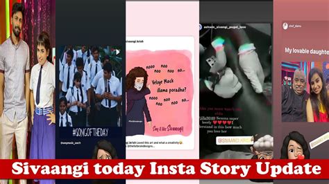 Sivaangi Today Insta Story Update Ashwin Sivaangi Lovely Moments