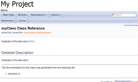 Automation How To Display Namespace Text On Class Pages With