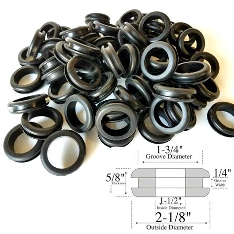 Rubber Grommets Inside Diameter Fits Panel Hole Thick Amazon Co Uk