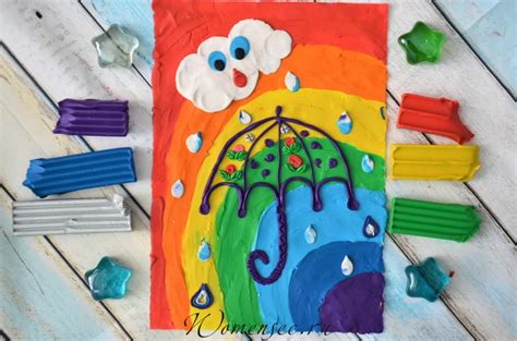 Аппликация из пластилина лето 5 тыс изображений найдено в Яндекс Картинках