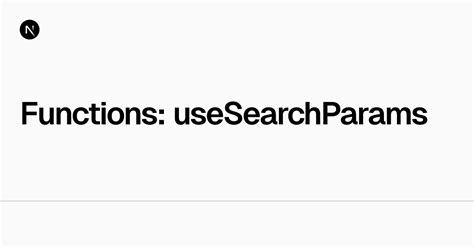 Nextjs Server Component Query Params Guide