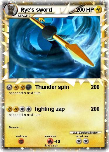 Pokémon Rye S Sword Thunder Spin My Pokemon Card