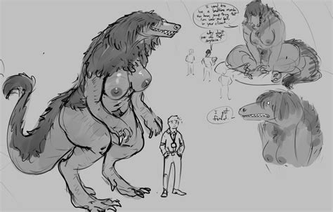 Rule 34 Doctordj Large Breasts Larger Female Long Hair Monster Monster Girl Rule 63 Scp 682