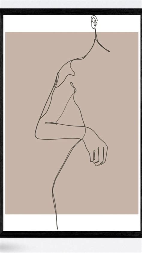 Set Of With Sizes Naked Woman Hands Line Nude Art Set Of Etsy