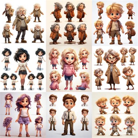 Pixar Style Characters Midjourney Prompt Promptbase