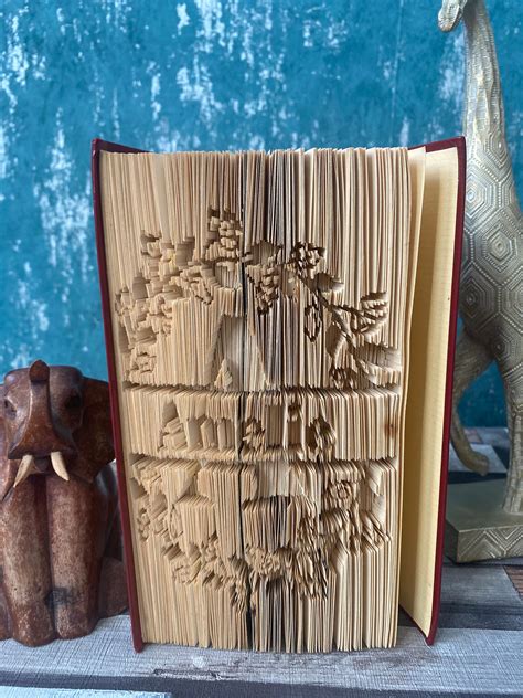 Monogram Cut And Fold Combination Book Folding Pattern Etsy