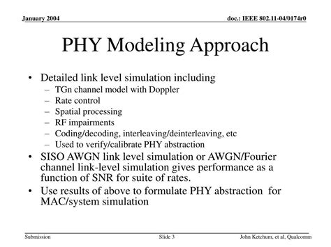 Ppt Phy Abstraction For System Simulation Powerpoint Presentation Free Download Id 4299519