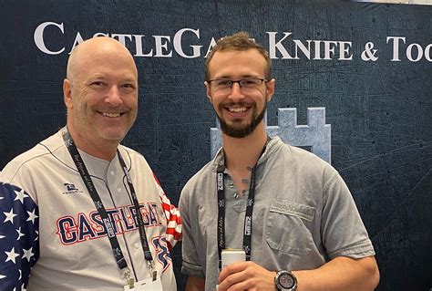 Liam Hoffman Swings By The Castlegate Booth At Bladeshow
