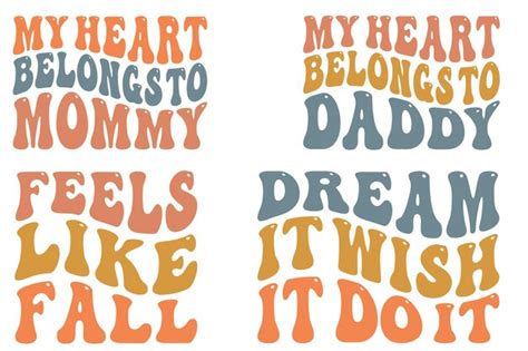 Premium Vector My Heart Belongs To Mommy My Heart Belongs To Daddy