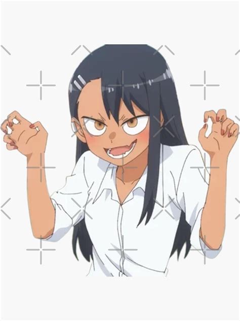 Evilish Smile Nagatoro Sticker For Sale By Weebo Worldd Redbubble