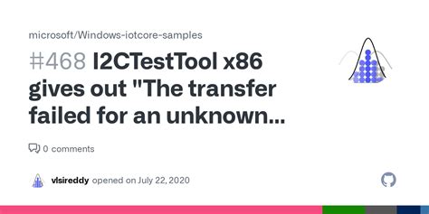 I2ctesttool X86 Gives Out The Transfer Failed For An Unknown Reason