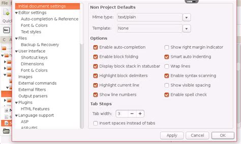 Bluefish Programming Markup Language Editor RollApp