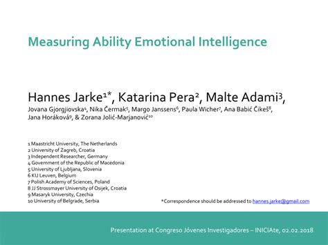 Pdf Measuring Ability Emotional Intelligence