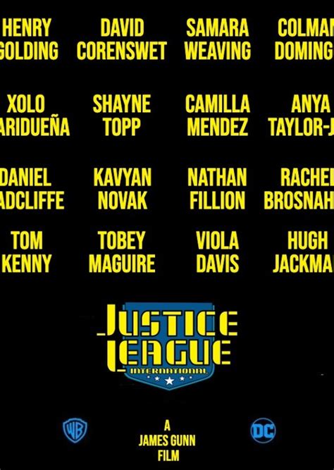 Justice League International Fan Casting On Mycast
