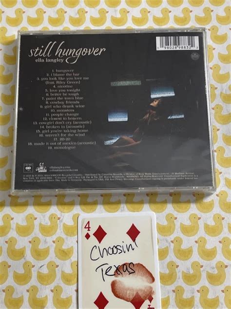 Ella Langley Still Hungover Deluxe Cd 2024 New Sealed Taylor Swift