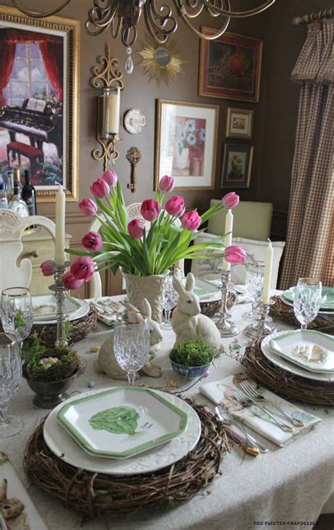 Top 47 Lovely And Easy To Make Easter Tablescapes Amazing Diy