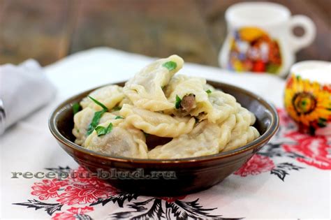Рецепт вареников с картошкой и грибами