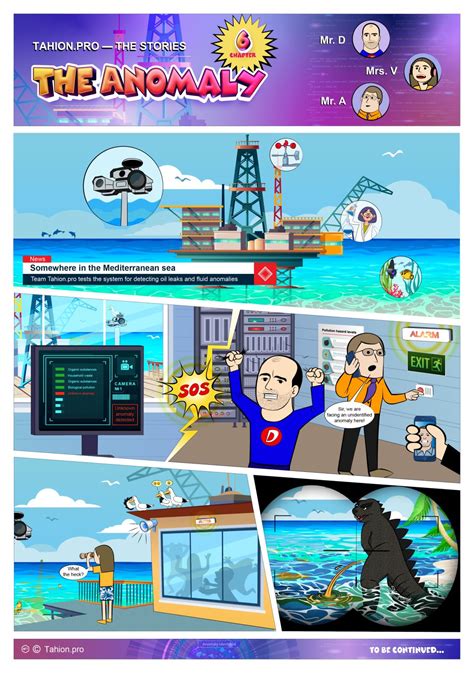 Detection Polution Oilrig Comicstrip Comics Gotahionpro