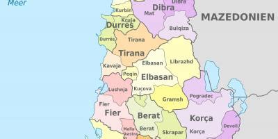 Albania Political Map Map Of Albania Political Southern Europe Europe